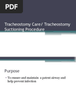 Tracheostomy Care Checklist 1 | PDF | Medicine | Medical Specialties