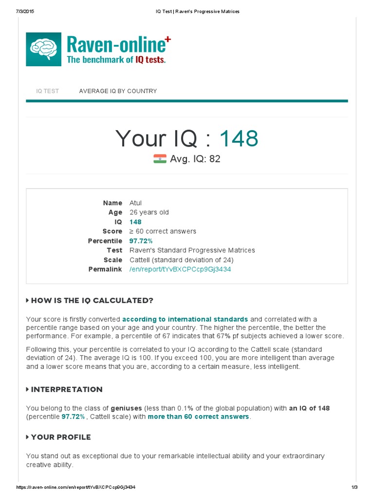 IQ Test _ Raven's Progressive Matrices