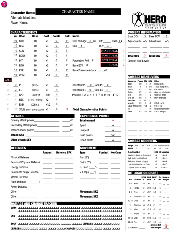 Form Fillable 5e Character Sheet Sheet - Form example download