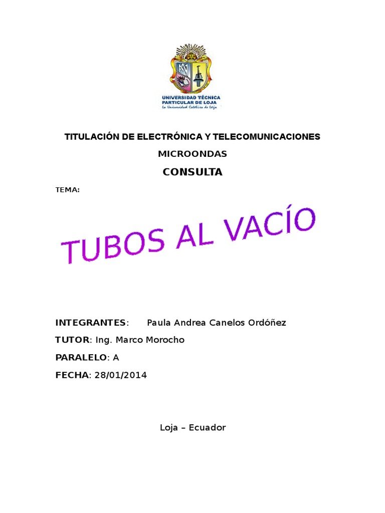 Ejemplos Caratula UTPl | PDF