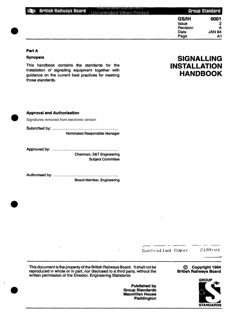 Gsih0001 Iss 2 | PDF | Electrical Wiring | Electrical Conductor