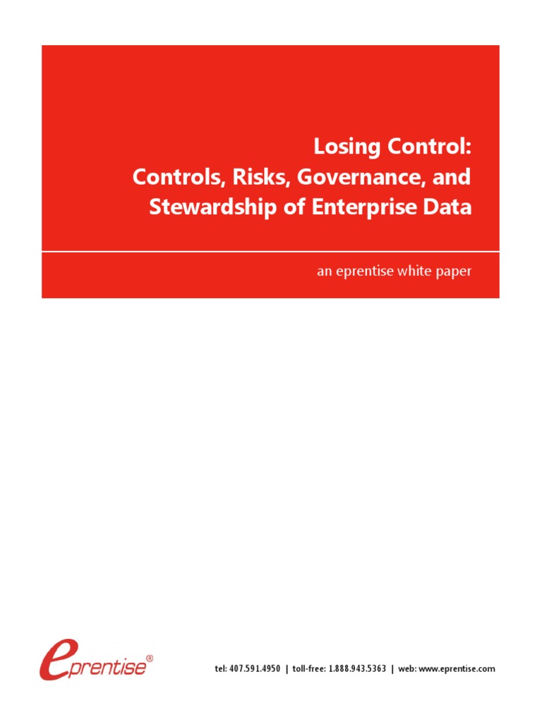 White Paper Company Losing Control Controls Risks Governance and ...
