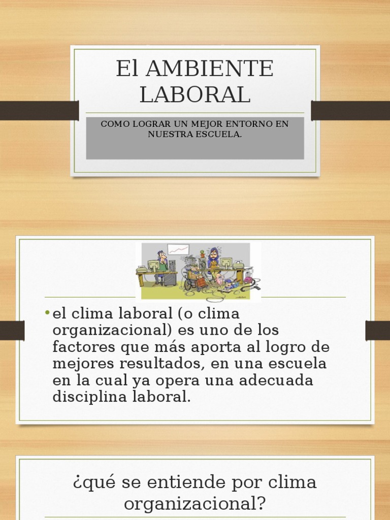 El Ambiente Laboral | PDF | Percepción | Toma de decisiones