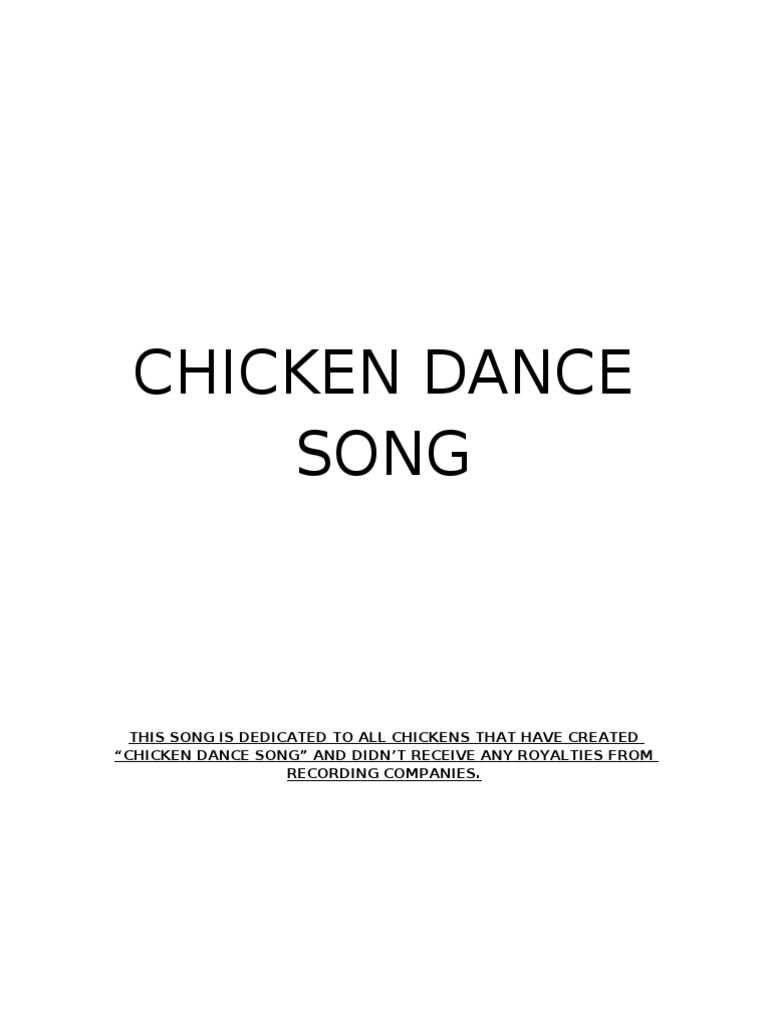 Chicken Dance Song
