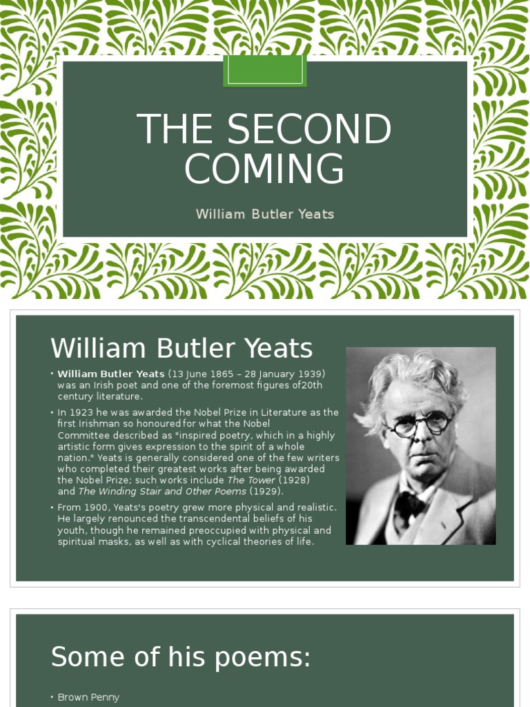 The Second Coming | PDF | W. B. Yeats | Poetry