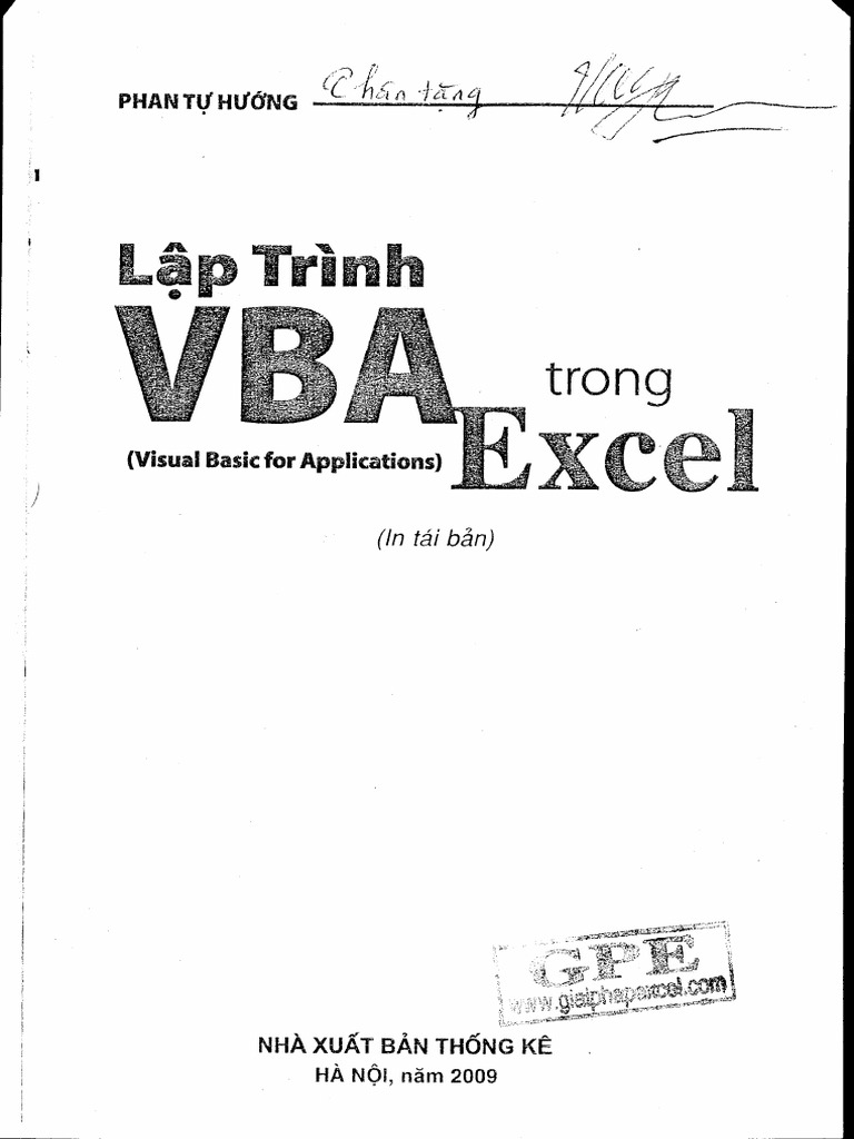 Lập trình Vba Trong Excel (Phan Tự Hướng) | PDF