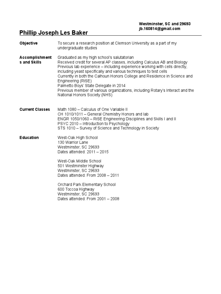 Clemson Research Position Application | PDF | Technology & Engineering