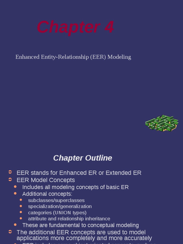 Ch4 EER Diagrams | PDF