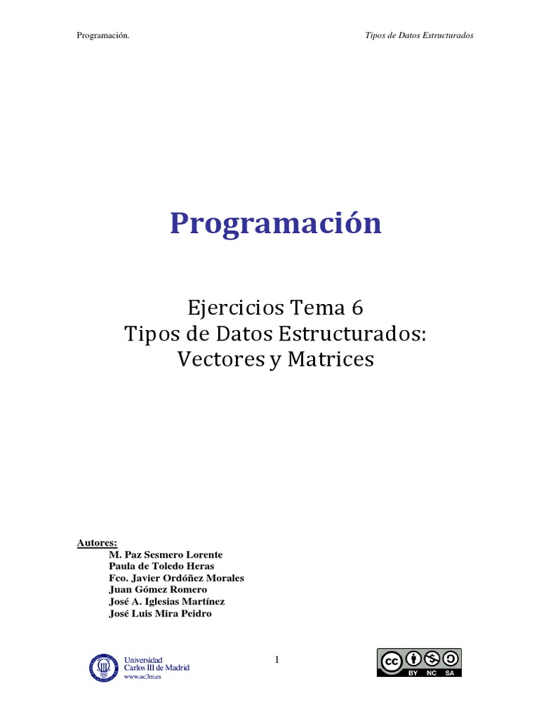 Ejercicios Sobre Arrays en C++ | PDF | Matriz (Matemáticas ...