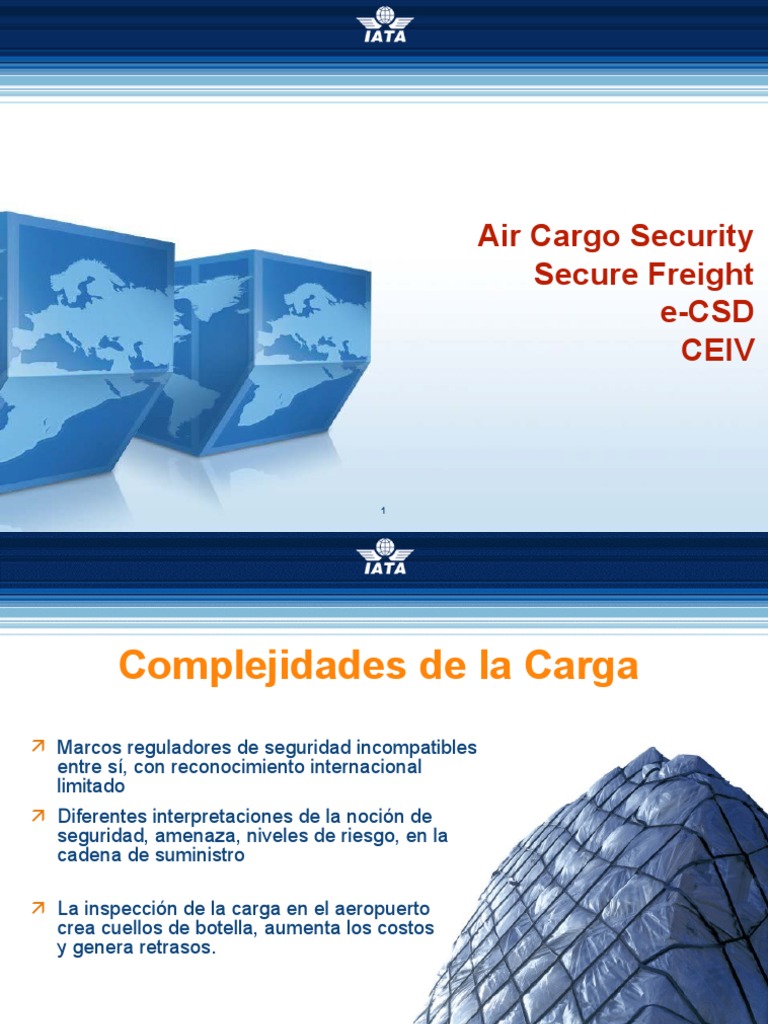 Seguridad en Carga Aérea: e-CSD y IATA | PDF | Unión Europea | Aeropuerto