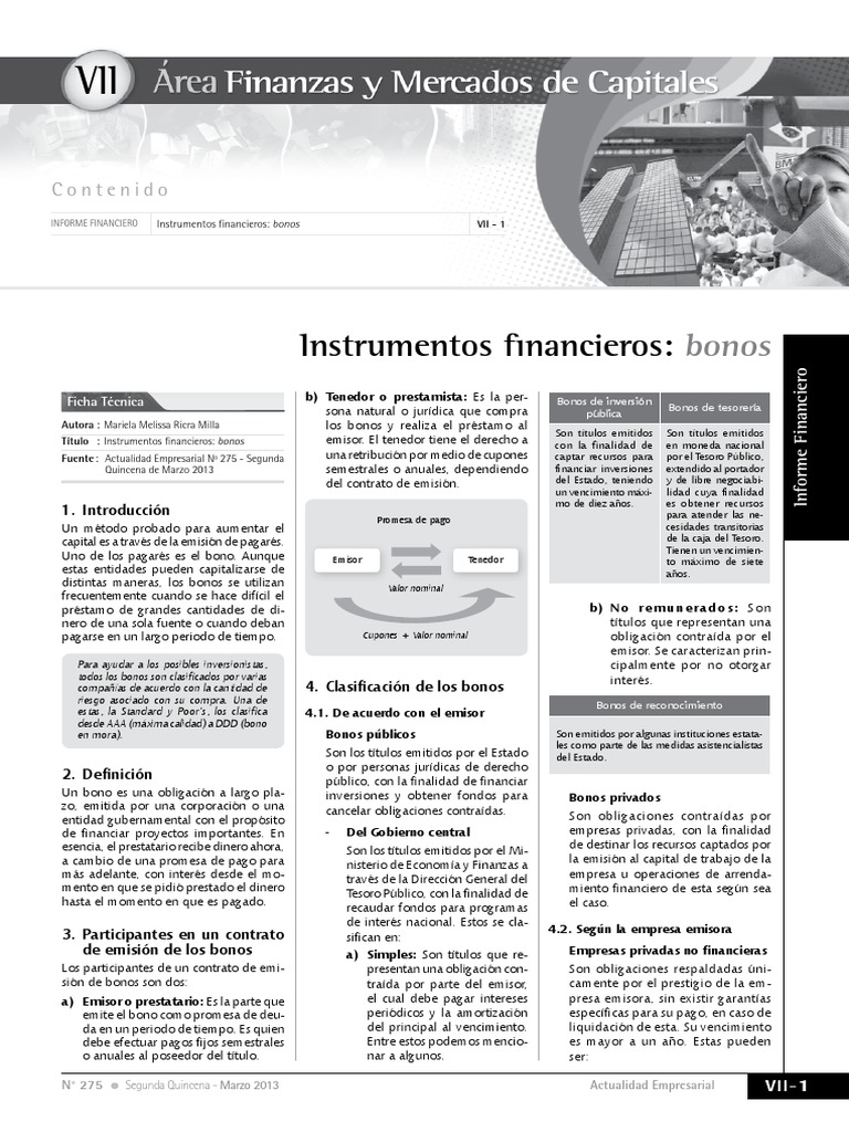 Bonos Definicion | PDF | Compartir (Finanzas) | Bonos (Finanzas)