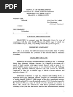 Position Paper For Plaintiff (Ejectment Case) | PDF | Lawsuit | Complaint