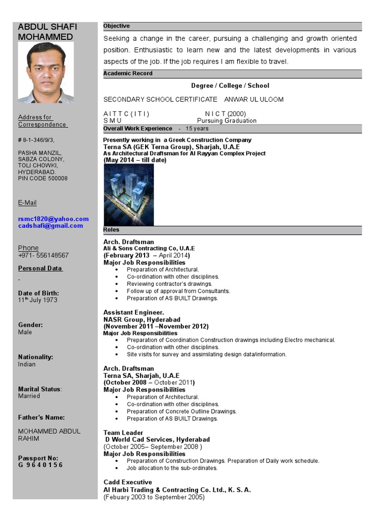 Abdul Shafi Mohammed: Objective | PDF | Business