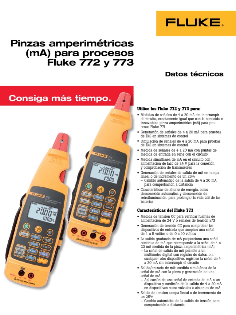 Fluke - 773 | PDF | Electromagnetismo | Electricidad
