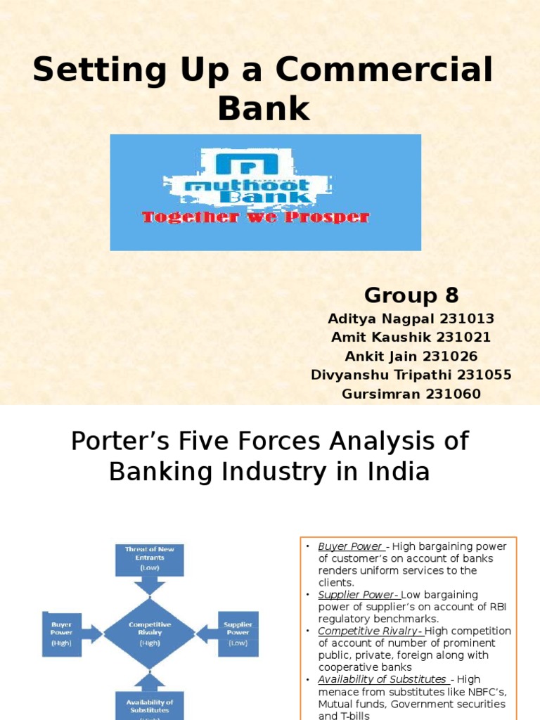 Setting Up A Commercial Bank: Group 8 | Download Free PDF | Deposit ...