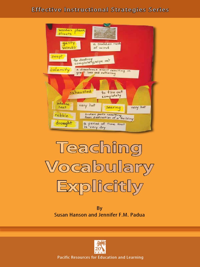 Teaching Vocabulary Explicitely | PDF | Vocabulary | Reading Comprehension