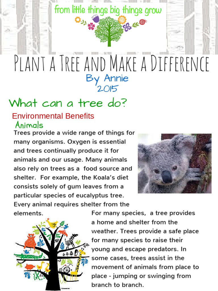 Plant A Tree and Make A Difference | PDF | Trees | Soil