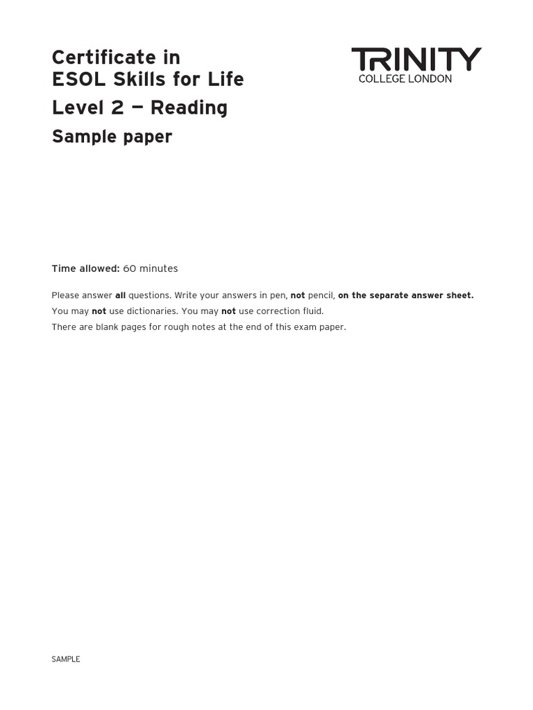 Level 2 - Reading Sample Paper PDF | PDF | Charlotte Brontë | Emily Brontë