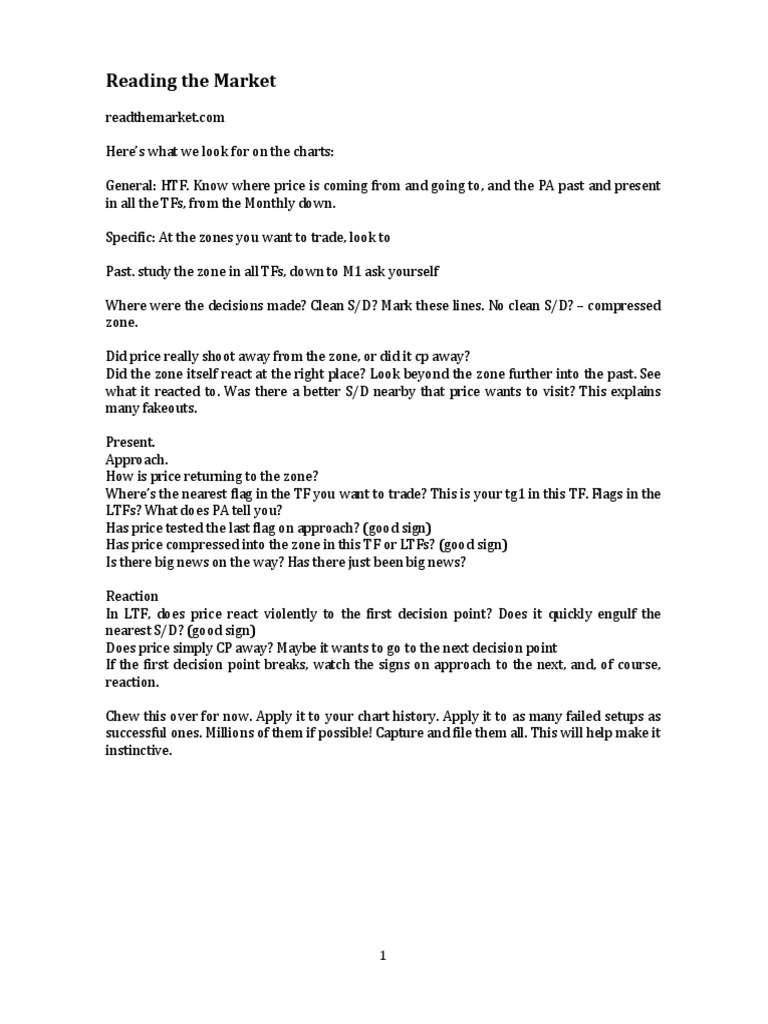 Readingthemarket | Download Free PDF | Order (Exchange) | Market Liquidity