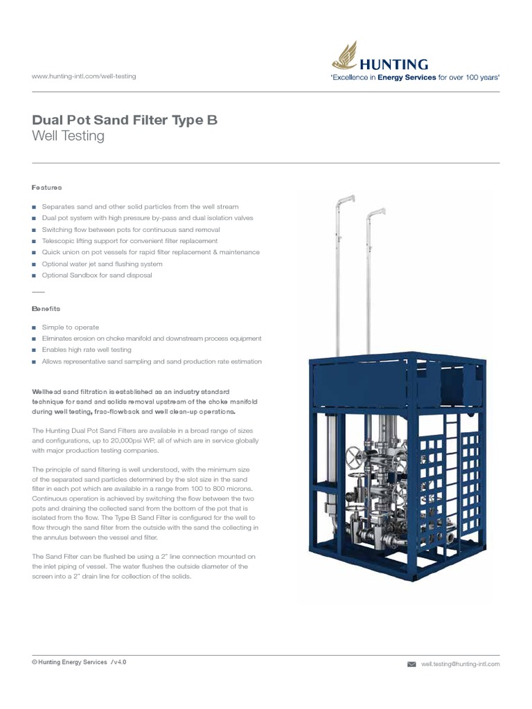 Dual-Pot Sand Filter Type B (DSF-B) | Download Free PDF | Filtration | Sand
