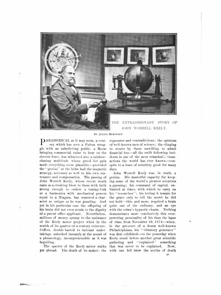 The Extraordinary Story of John Worrell Keely | PDF | Nature