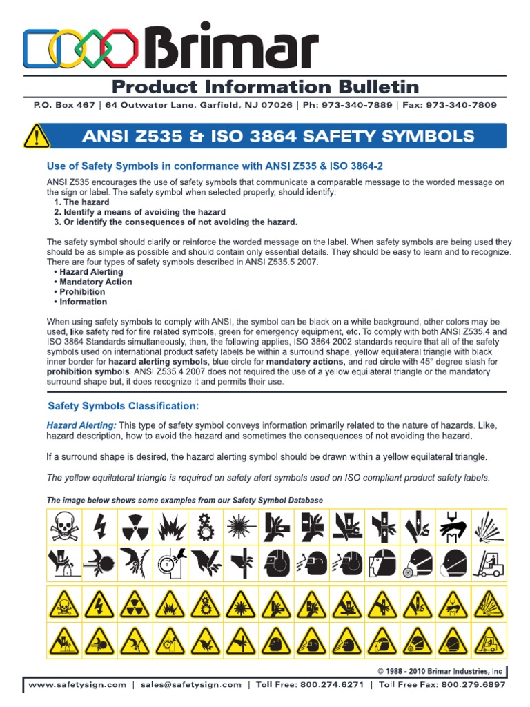 ANSI Safety Symbols
