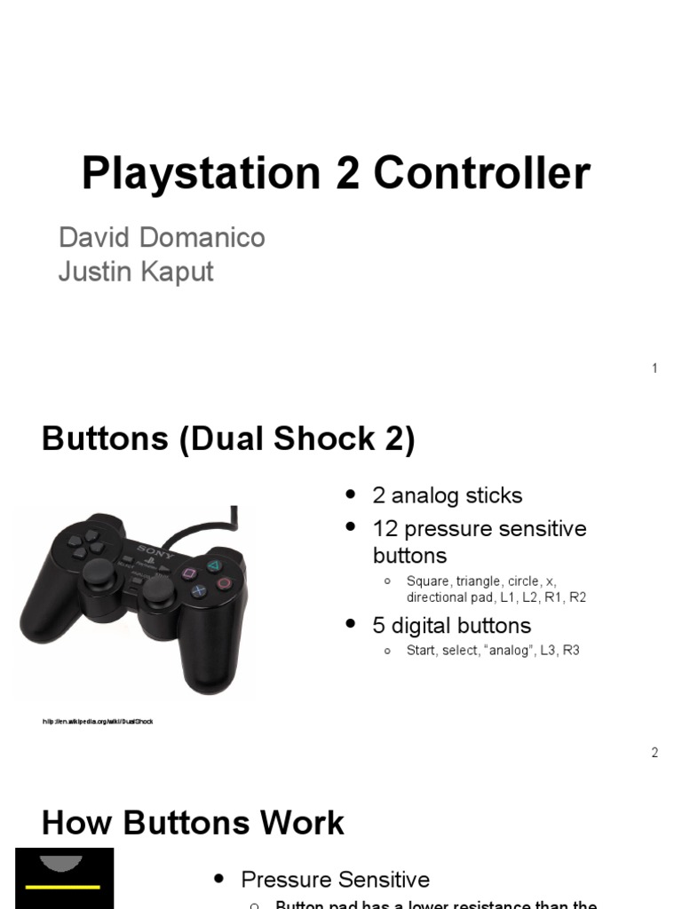 PlayStation 2 Controller | PDF | Play Station | Telecommunications