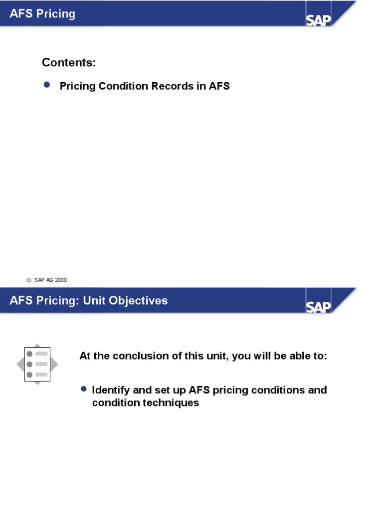 04 Icp310 SAP AFS Pricing | PDF | Prices | Invoice