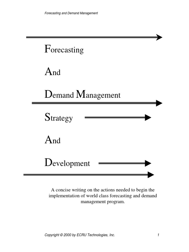 Demand Management Strategy and Development | PDF | Forecasting | Data ...