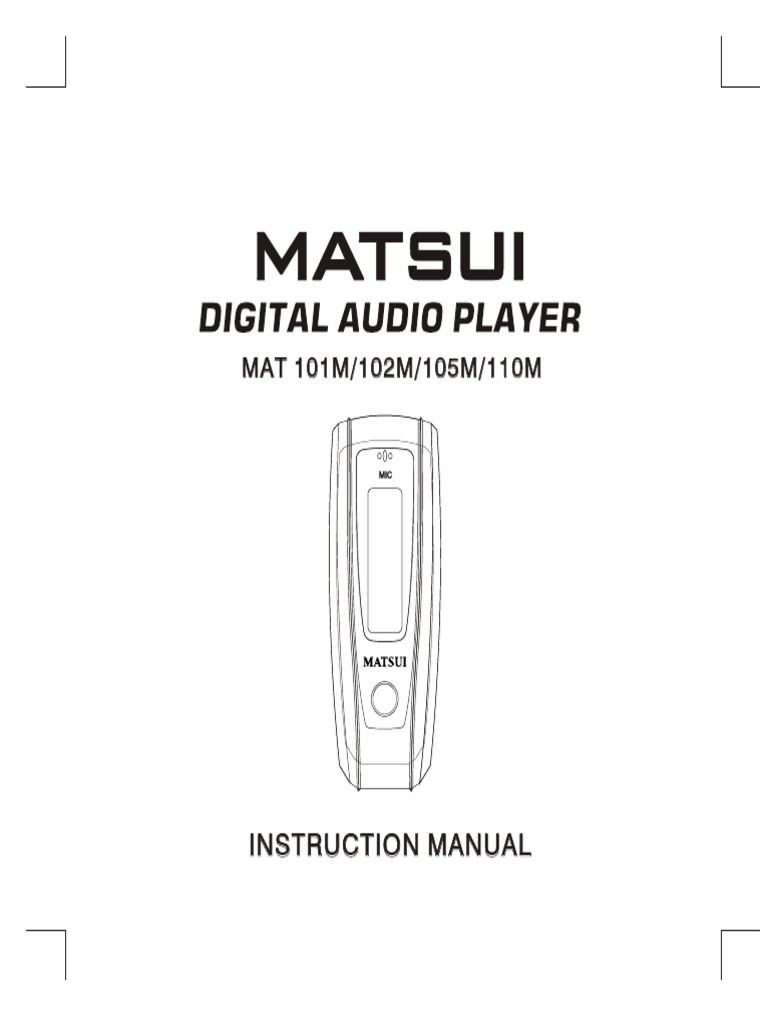 User Manual for MP3 Player: Controls, Features, and Operation ...