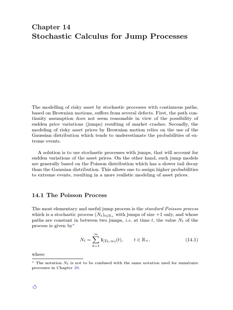 Stochastic Calculus For Jump Processes: 14.1 The Poisson Process | PDF | Stochastic Process ...