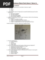 Science Form 2 Exam Paper | PDF | Foods | Zoology