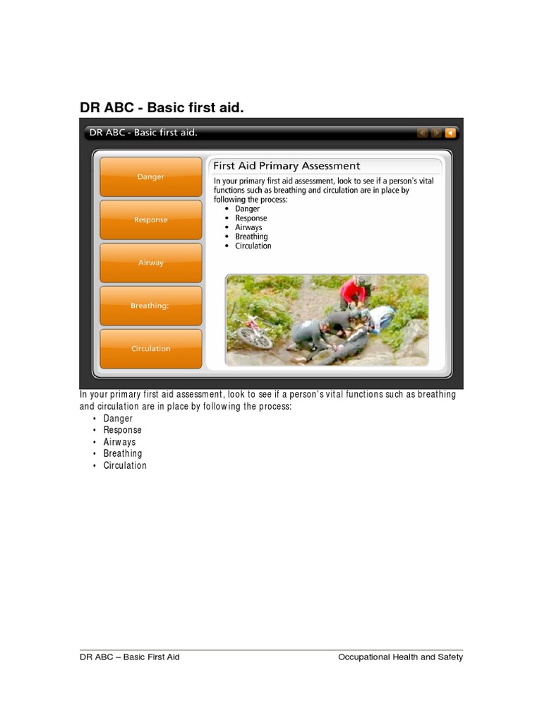 Drabc | First Aid | Cardiopulmonary Resuscitation