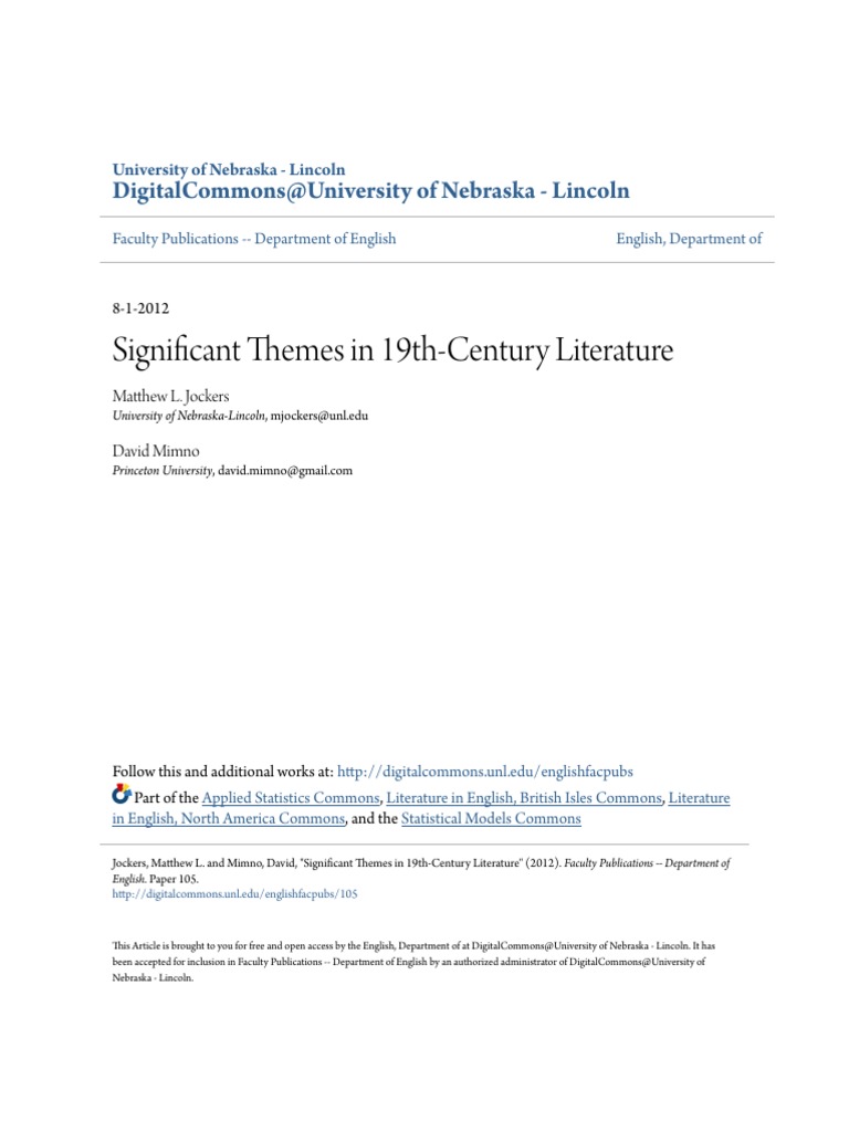 19th Century American Literature pt.2 | PDF | Resampling (Statistics ...