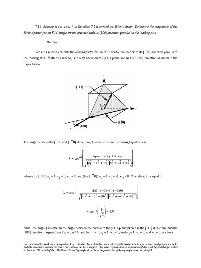 Fcc Planes | Materials Science | Applied And Interdisciplinary Physics