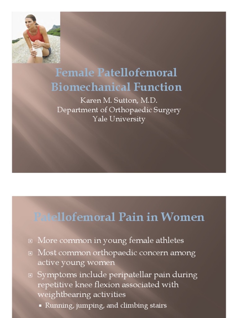 Female Patello Femoral | PDF | Knee | Hip