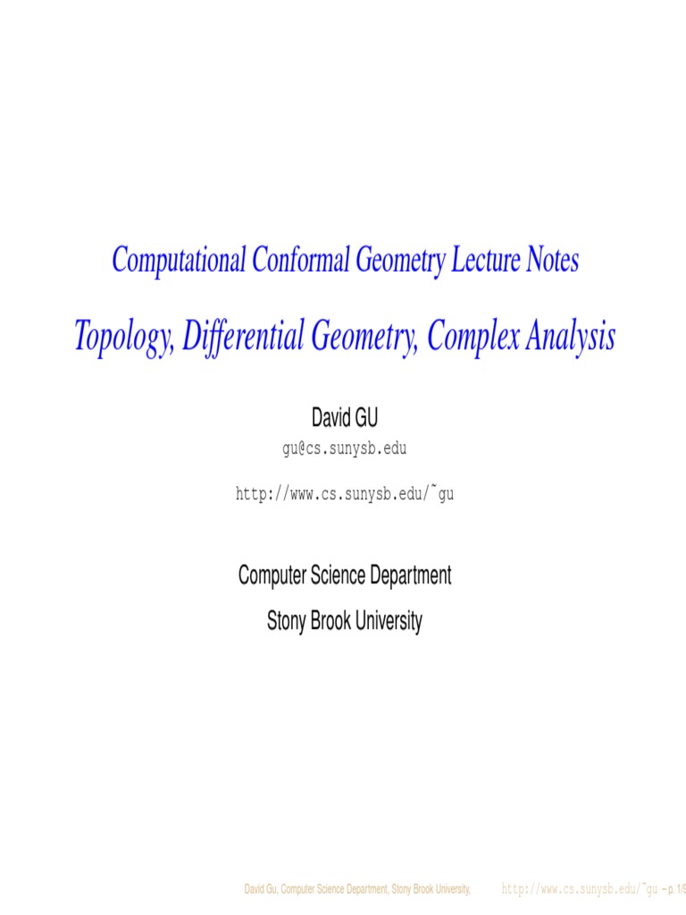 Computational Con Formal Geometry | PDF | Differentiable Manifold ...