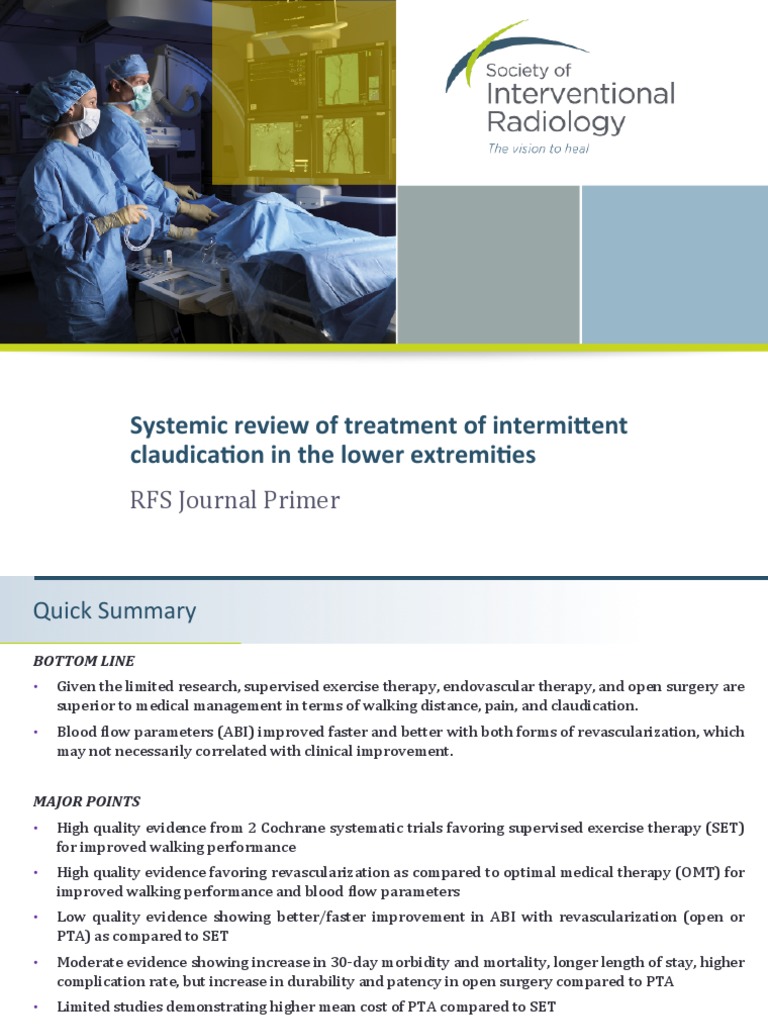 Intermittent Claudication | PDF | Randomized Controlled Trial ...