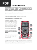 Partes Del Multímetro Digital y Simbología de Funciones | PDF