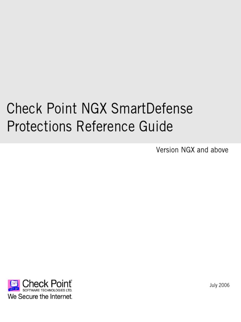 CheckPoint NGX SmartDefense Protections Reference Guide | PDF | Denial ...
