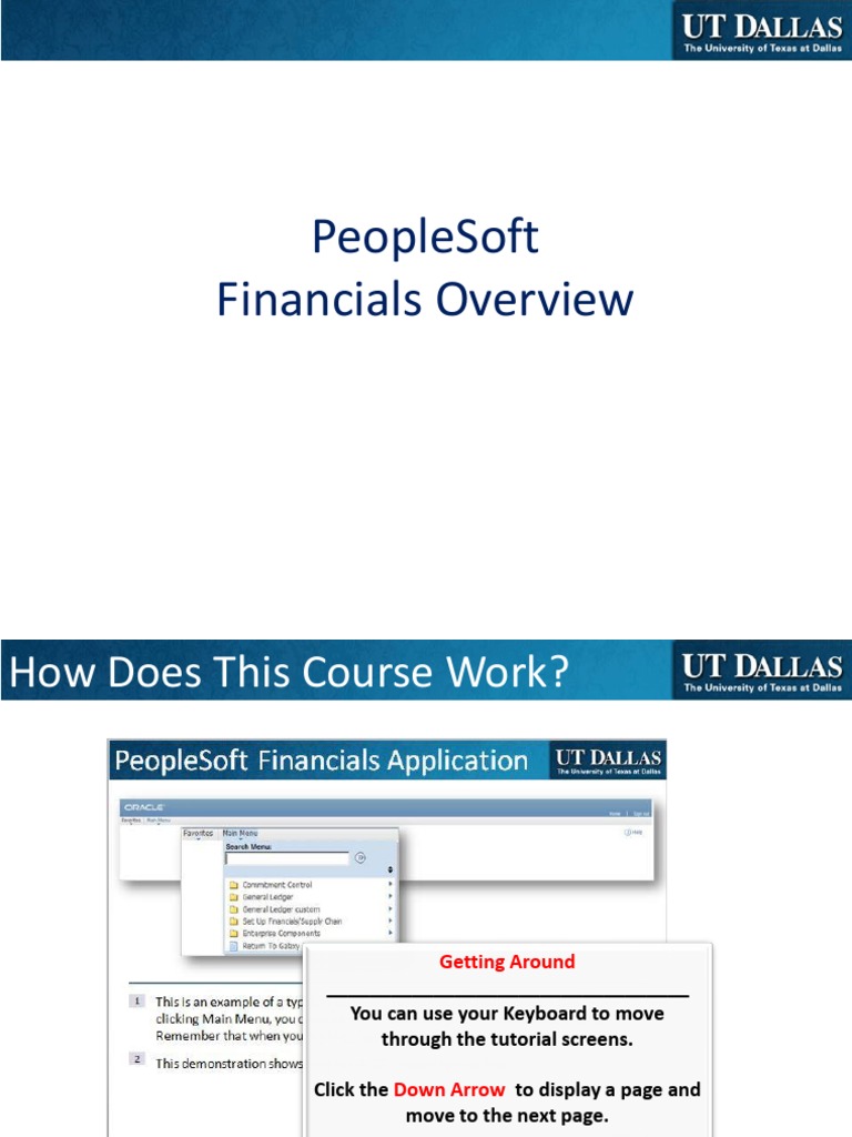 PeopleSoft Financials Overview PDF | PDF | Debits And Credits | Invoice