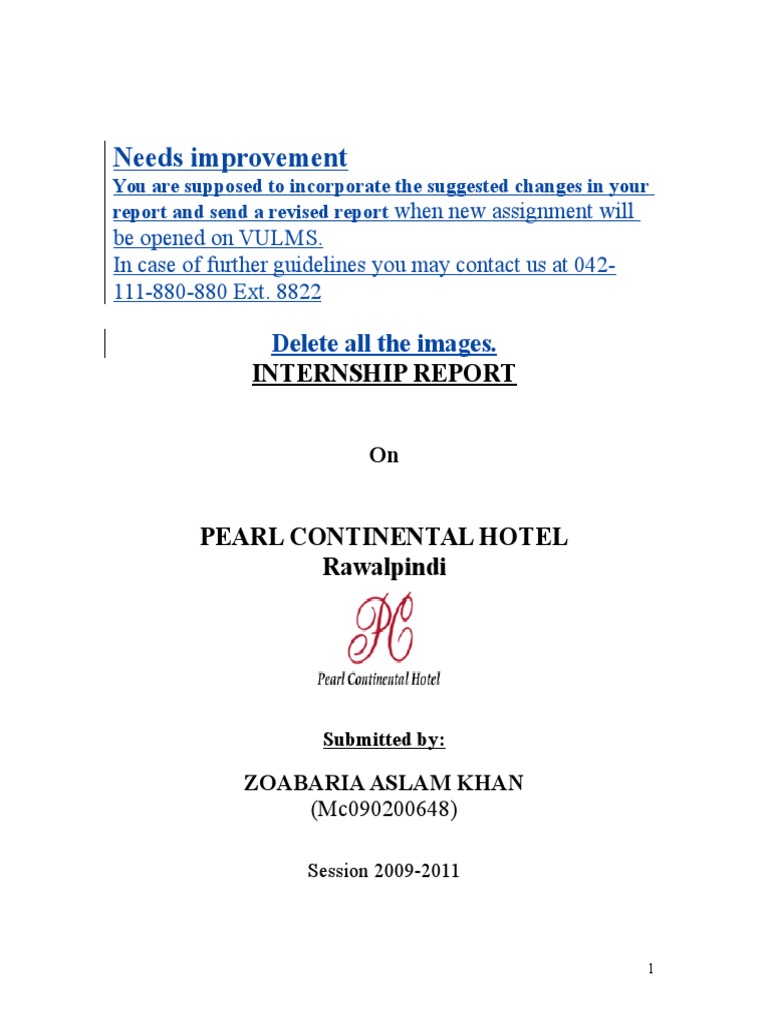 HR Internship Report | Human Resource Management | Performance Appraisal