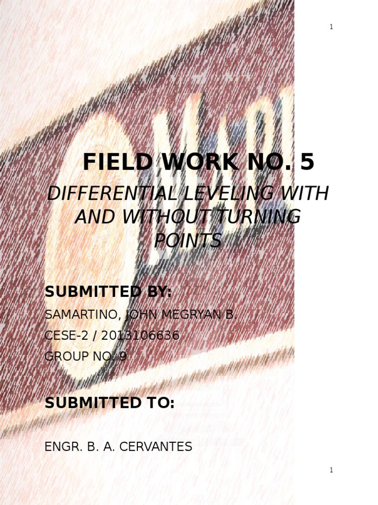 Surveying Field Work | PDF | Surveying | Scientific Observation