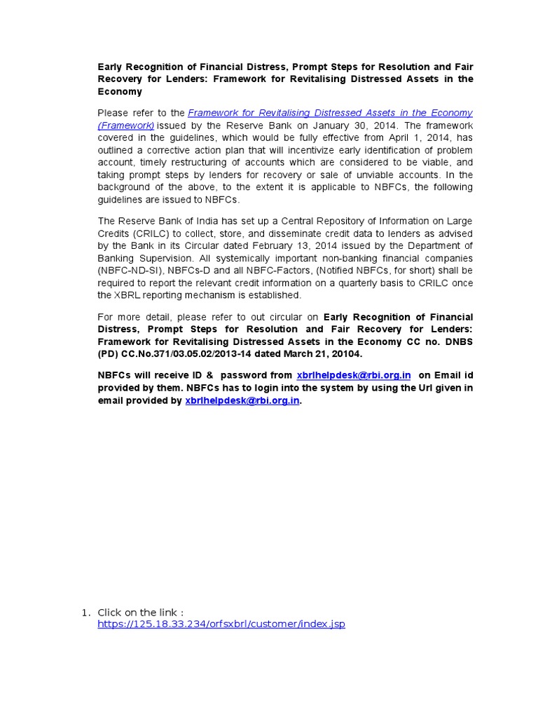 Help Document On CRILC | PDF | Non Bank Financial Institution | Debits ...