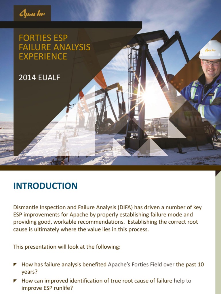 ESP Failure Analysis of Forties Experience Apache | PDF | Bearing ...
