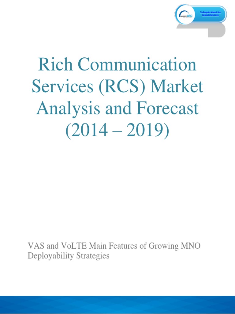 Rich Communication Services (RCS) Market | PDF | Strategic Management ...