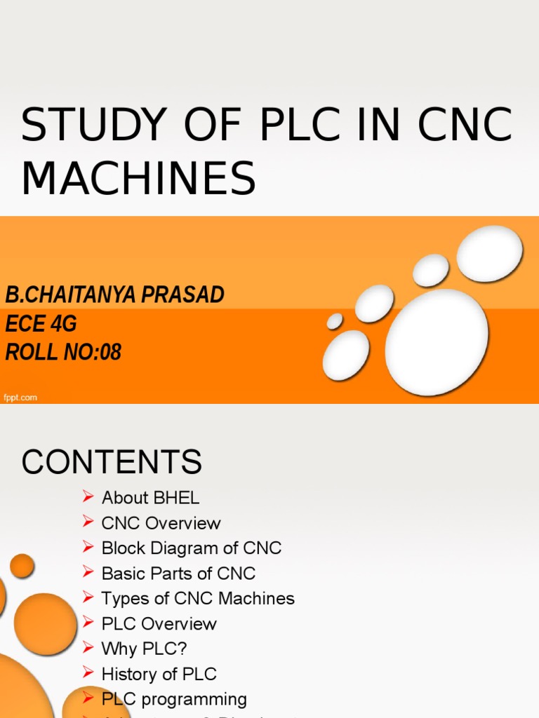 PLC in CNC Machines | PDF | Programmable Logic Controller | Numerical Control