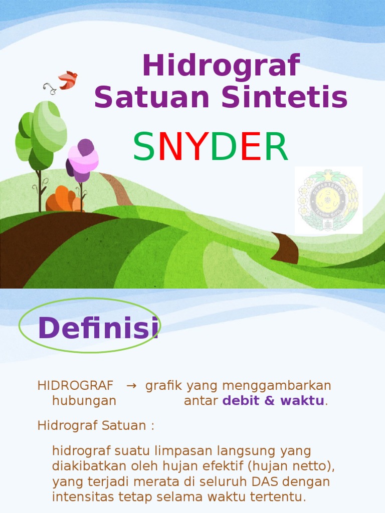 Hidrograf Satuan Sintetik | PDF