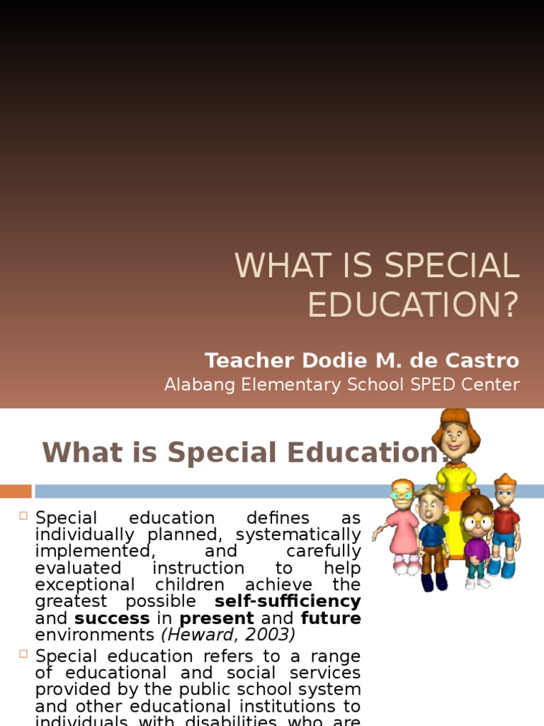 Understanding Special Education Concepts | PDF | Special Education ...