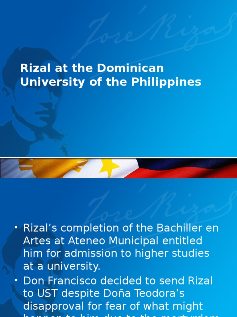 Rizal at The Dominican University of The Philippines | PDF ...